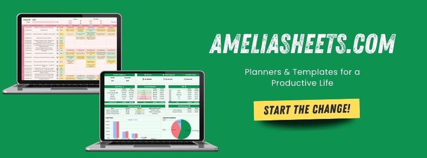 Ameliasheets.com - Planners & Templates for Productivity